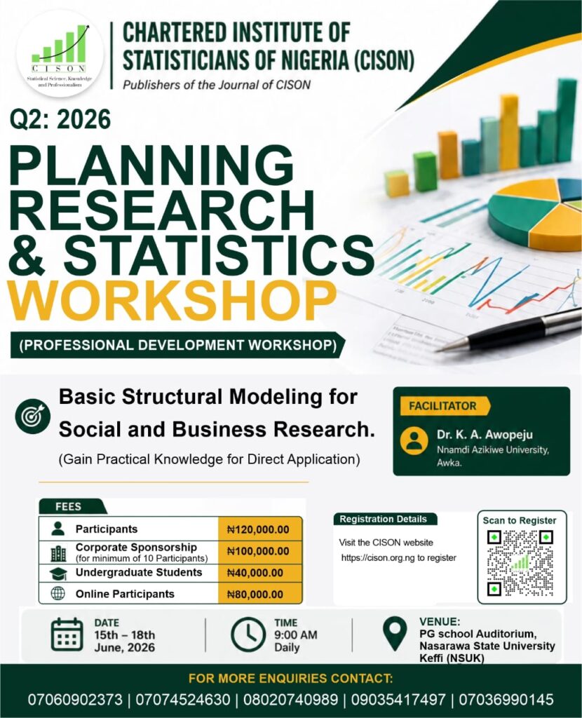 CISON | Chartered Institute of Statisticians of Nigeria – Official Website